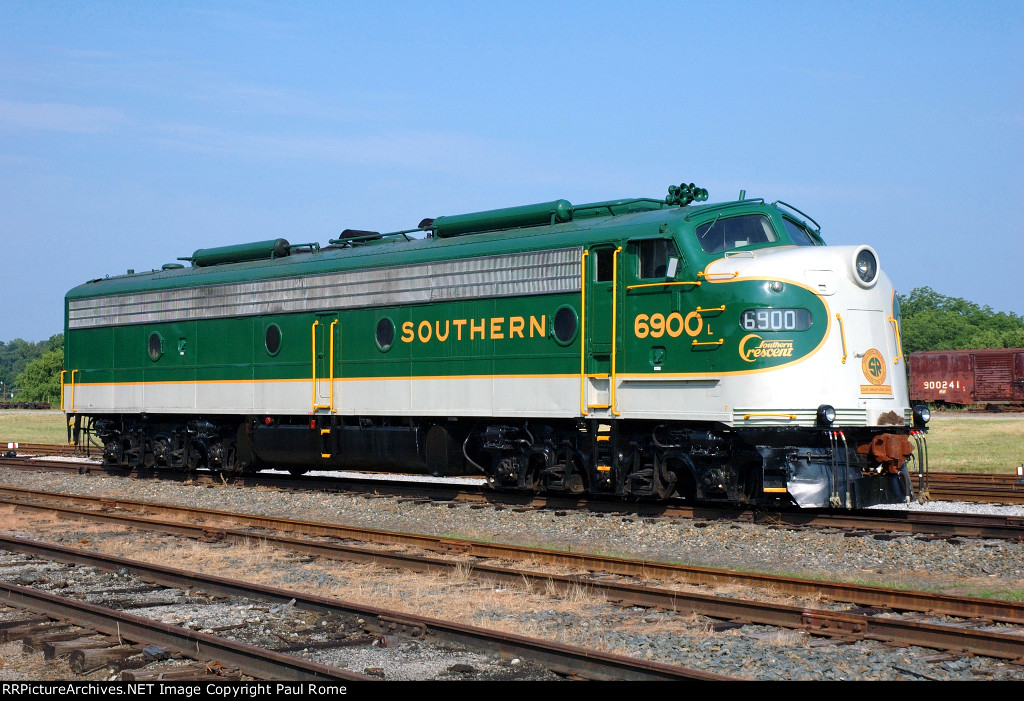 SOU 6900, EMD E8A, on display at NC Transportation Museum